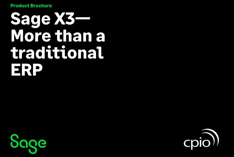 Sage X3 Partner | UK Platinum Partner | Sage X3 Services CPiO